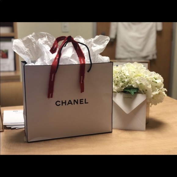 CHANEL | Other | Chanel Gift Bag With Tissue Paper | Poshmark